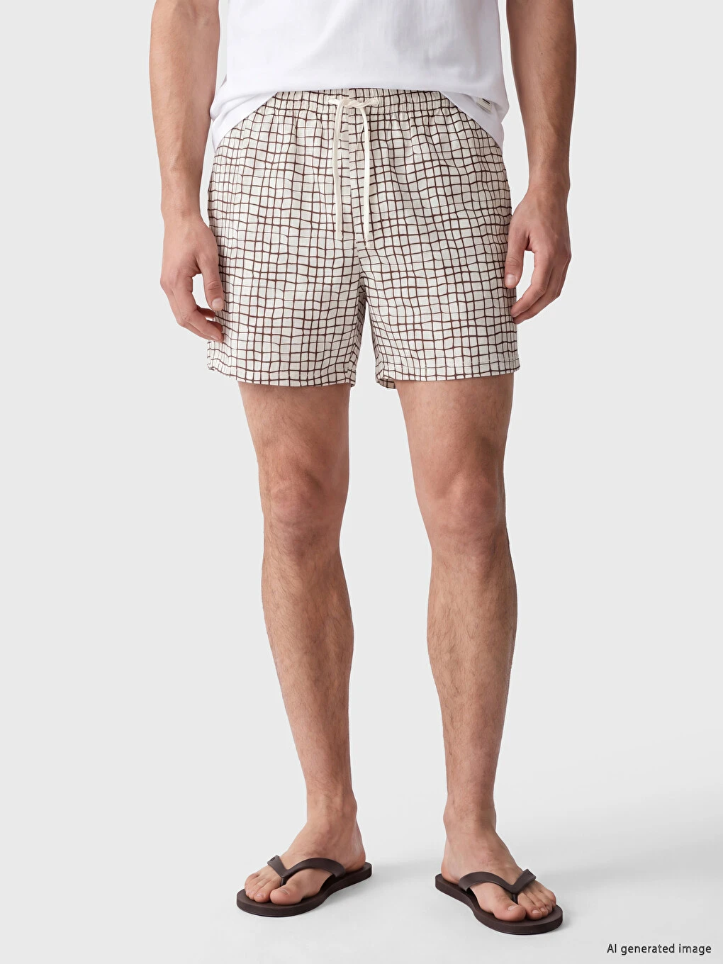 LCW SWIMWEAR Kratak Karirani Muški Šorts Za Kupanje