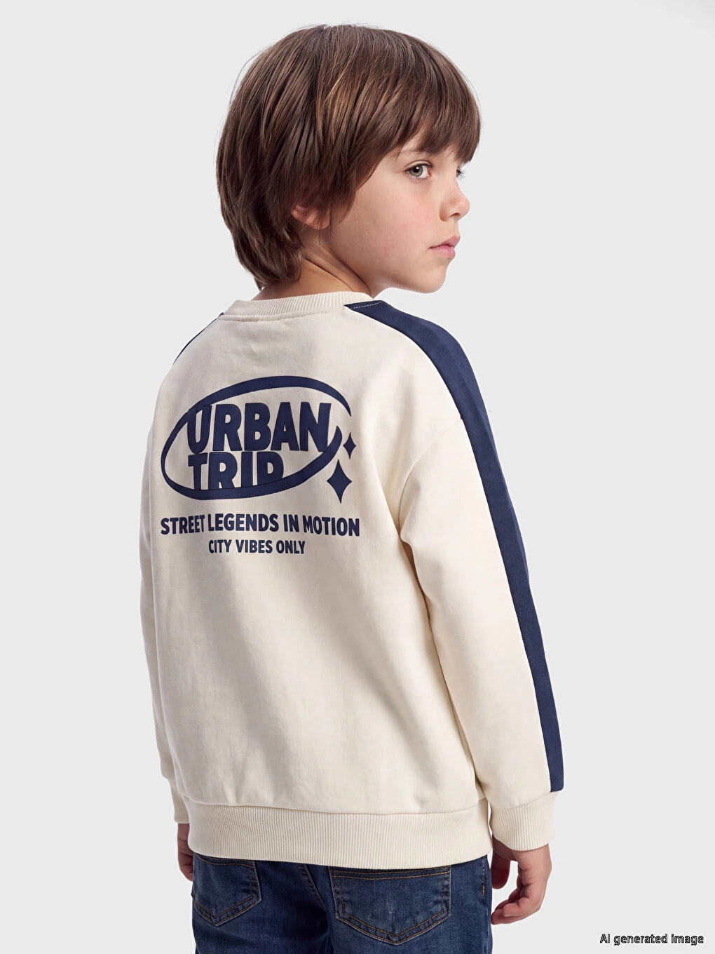 LCW Kids Debela Dečja Dukserica Sa Okruglim Izrezom I Štampom