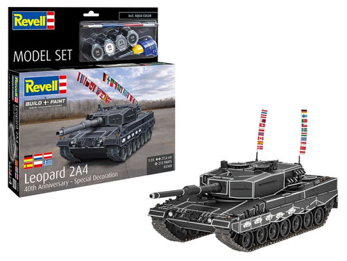 NEW! Revell 63368 Leopard 2A4 - 40th Anniversary Special Decoration (Model Set)