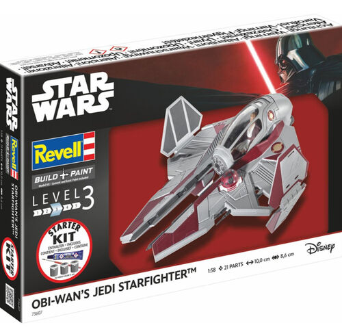 NEW! Revell 73607 Obi-Wan's Starfighter (Starter Kit)