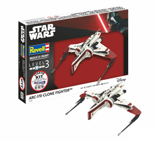 NEW! Revell 73608 ARC-170 Fighter (Starter Kit)