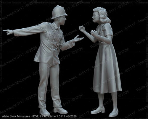 NEW! White Stork Miniatures F72199 London 1940 Part I (2 Figures / 3D-Printed)