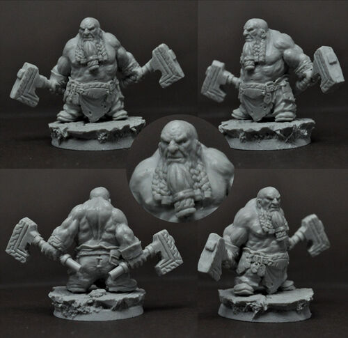 NEW! Scibor Monstrous Miniatures 28FM0712 Dwarf Berserker (1 Figure)