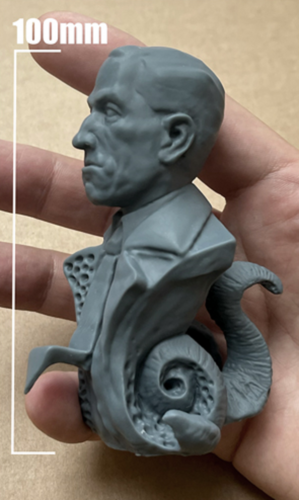 NEW! Scibor Monstrous Miniatures 28CM0035 H.P. Lovecraft Bust (100 mm)