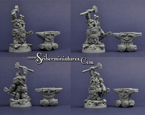 NEW! Scibor Monstrous Miniatures 28FM0726 Dwarf Master Blacksmith #2 (1 Figure)