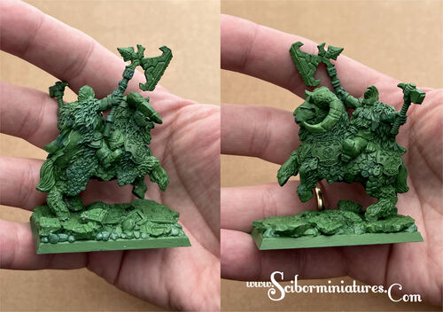 NEW! Scibor Monstrous Miniatures 28FM0739 Dwarf Wild Rider on Ram #3