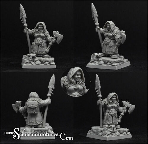 NEW! Scibor Monstrous Miniatures 28FM0740 Dwarven Girl Mogunda (1 Figure)