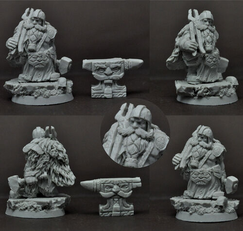 NEW! Scibor Monstrous Miniatures 28FM0718 Dwarf Master Blacksmith (1 Figure)