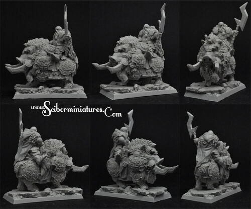 NEW! Scibor Monstrous Miniatures 28FM0751 Dwarf Dulfar on War Boar