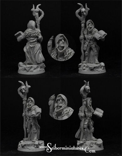 NEW! Scibor Monstrous Miniatures 28FM0757 Wizard #4 (1 Figure)