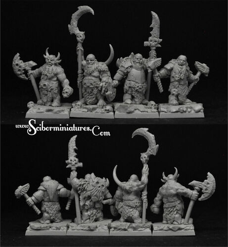 NEW! Scibor Monstrous Miniatures 28FM0764 Evil Dwarves Lords Set 5 (4 Figures)
