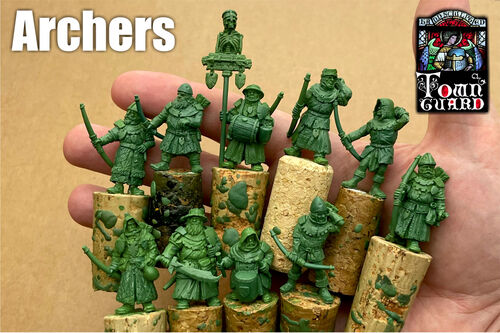 NEW! Scibor Monstrous Miniatures 28FM0767 Archers Set (10 Figures)
