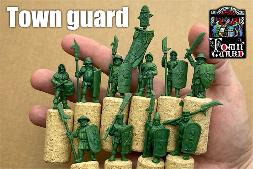 NEW! Scibor Monstrous Miniatures 28FM0768 Town Guard Set (10 Figures)
