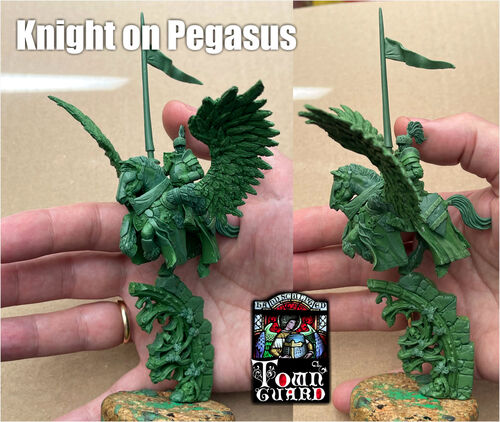 NEW! Scibor Monstrous Miniatures 28FM0770 Knight on Pegasus (1 Figure)