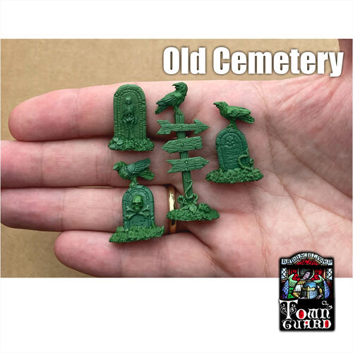 NEW! Scibor Monstrous Miniatures 28FM0776 Old Cemetery Terrain (4 pcs)