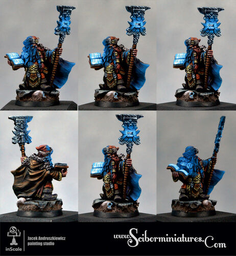 NEW! Scibor Monstrous Miniatures 28FM0735 Dwarven Wizard #6 (1 Figure)