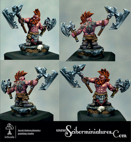 NEW! Scibor Monstrous Miniatures 28FM0736 Dwarf Wild Chieftain #14 (1 Figure)