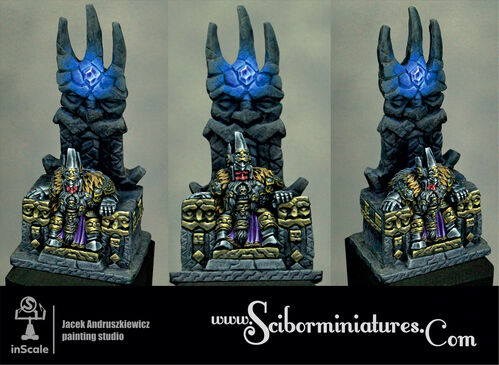 NEW! Scibor Monstrous Miniatures 28FM0737 Dwarven King on Throne (1 Figure)