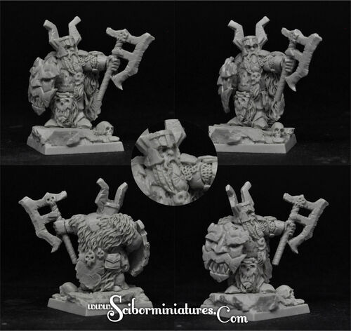 NEW! Scibor Monstrous Miniatures 28MA0119 Evil Dwarf Lord #24 (1 Figure)