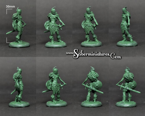 NEW! Scibor Monstrous Miniatures 54FM0045 Warrior Girl (1 Figure)