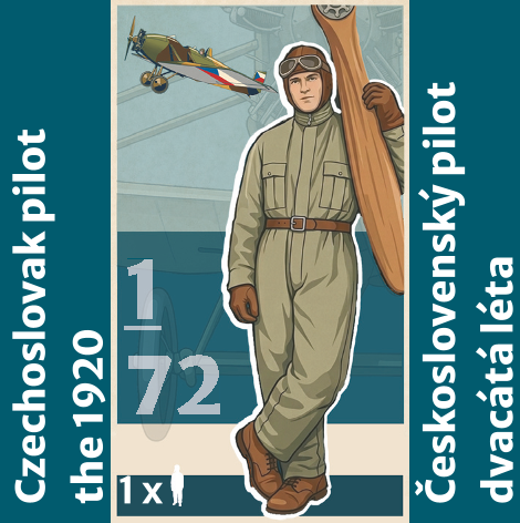 NEW! Peewit 73005 Czechoslovak Pilot 1920s (1 Figure / 3D-Printed)