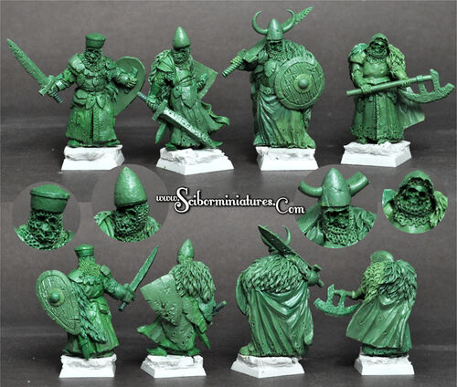 Scibor Monstrous Miniatures 28FM0685 Undead Warriors - 4 Minis Set