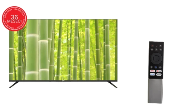 SMART LED TV ZEUS 65 ZE65UST2 3840×2160/4K/WI-FI/BT/SMART REMOTE/FRAMELESS/ANDROID 14/GAIAOS 4.0