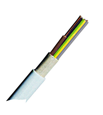 PVC plaštom omotane žice NYM-J 5x6mm², svetlo sive
solid, ring 100m