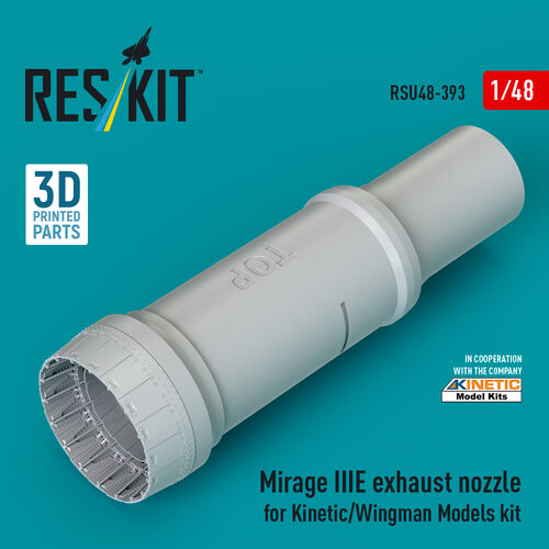 NEW! RES/KIT U48-0393 Dassault Mirage III E - 3D-Printed Exhaust Nozzle (for Kinetic / Wingman Models Kits)