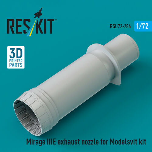 NEW! RES/KIT U72-0286 Dassault Mirage III E - Exhaust Nozzle (for Modelsvit Kits / 3D-Printed)