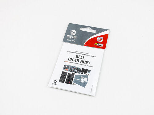 NEW! Red Fox Studio QS-35040 Bell UH-1 B Huey - Instrument Panel (for Trumpeter Kits)