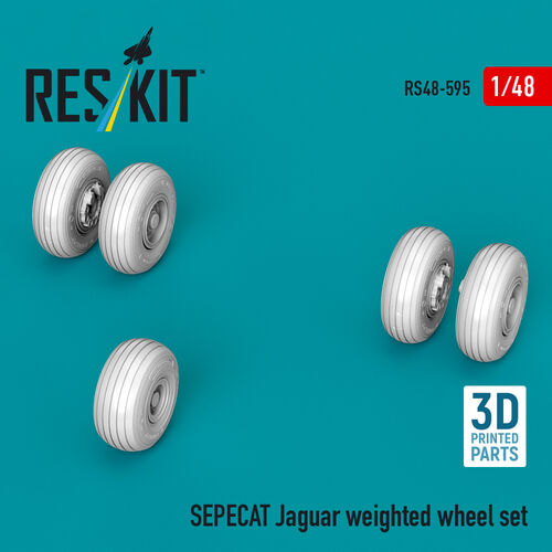 NEW! RES/KIT 48-0595 SEPECAT Jaguar - Weighted Wheel Set (3D-Printed)