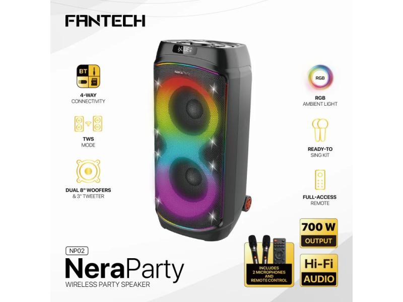 FANTECH BLUETOOTH ZVUCNIK NP02 NERAPARTY CRNI