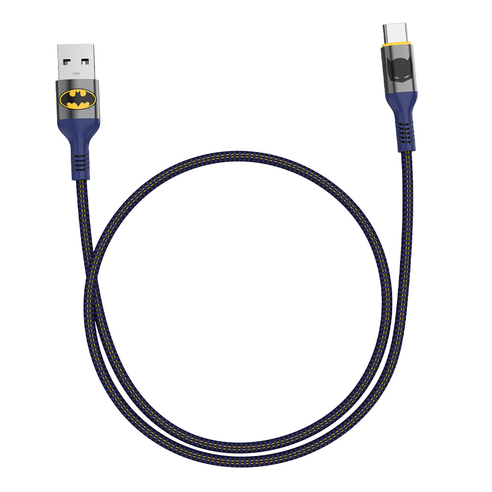 WB MOYE BATMAN USB-A TO USB-C CHARGING CABLE 01 1M