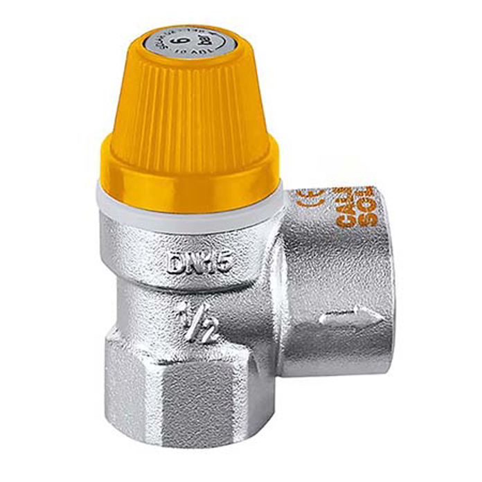 Ventil sigurnosti za solarne sisteme 1/2" UN 6 bar CALEFFI 253