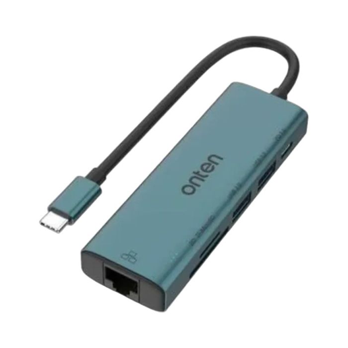 USB Hub Onten UC122 6u1 Blue