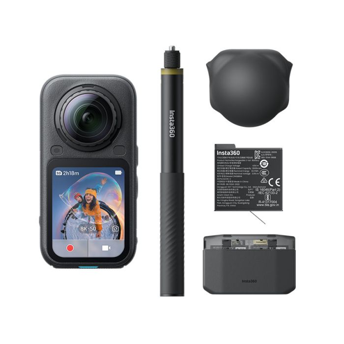 Akciona kamera Insta360 X6 Essentials Bundle Midnight Black