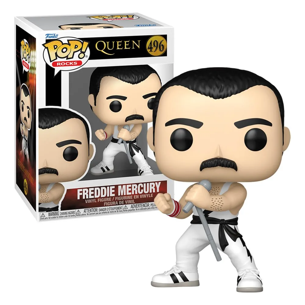 Funko POP! Rocks: Queen - Freddie Mercury (White Singlet)