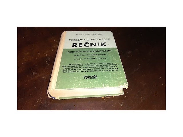 Poslovno privredni rečnik nemačko srpski
