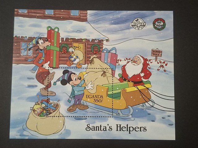 Dizni (Disney) Uganda 1988. Christmas ** Čisto B41