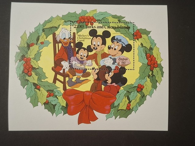 Dizni (Disney) Turks and Caicos Islands Chr 1982 B57