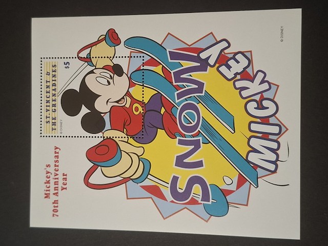 Dizni (Disney) St. Vincent and Grenadines 1999.** B119