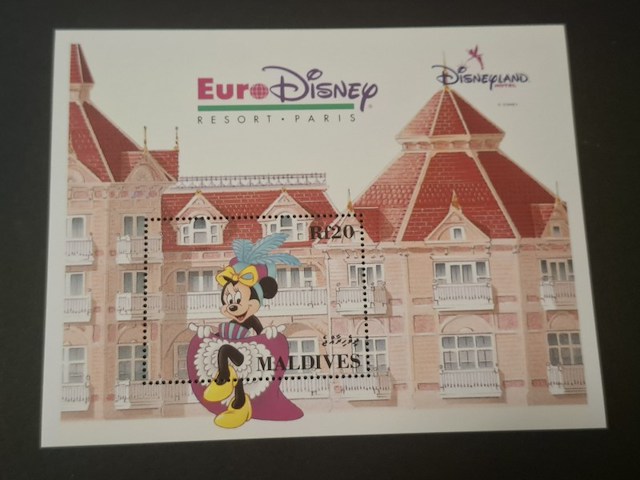 Dizni (Disney) Maldives 1992. ** Čisto B121