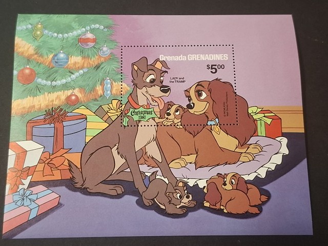 Dizni (Disney) Grenada Grenadines Christmas 1981.**B15