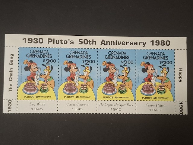 Dizni (Disney) Grenada Grenadines 1980. ** Čisto 4x