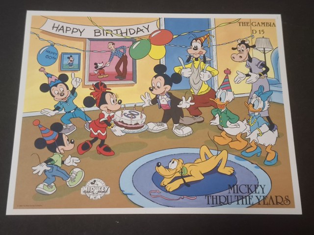 Dizni (Disney) Gambia 1989. nezupčano ** Čisto B182