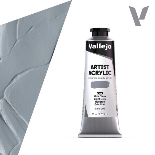 NEW! Vallejo 16323 323 Acrylic Artist Color - Light Grey