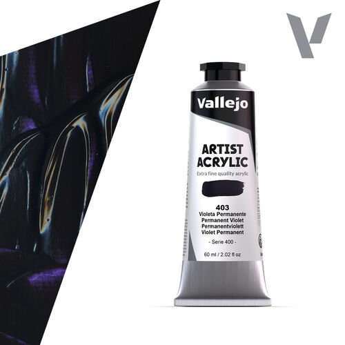 NEW! Vallejo 16403 403 Acrylic Artist Color - Permanent Violet