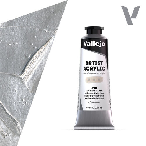 NEW! Vallejo 16410 410 Acrylic Artist Color - Iridiscent Medium