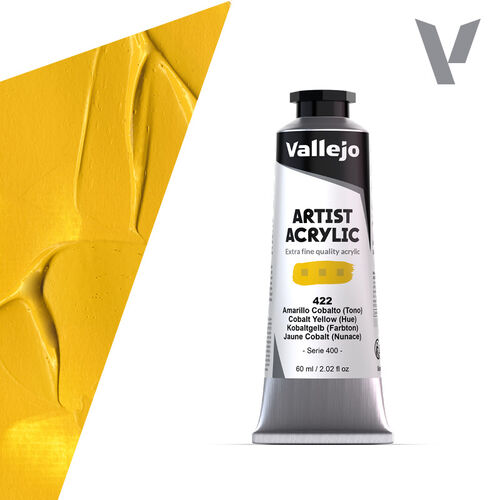 NEW! Vallejo 16422 422 Acrylic Artist Color - Cobalt Yellow (Hue)